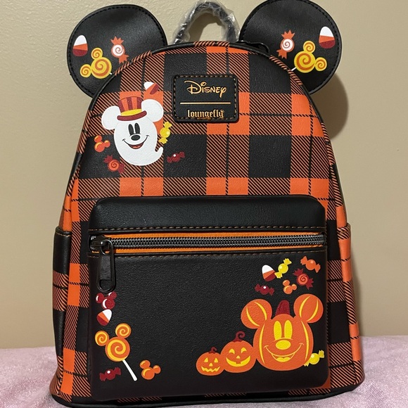 Loungefly | Bags | Last One Loungefly Disney Halloween Plaid Mickey ...
